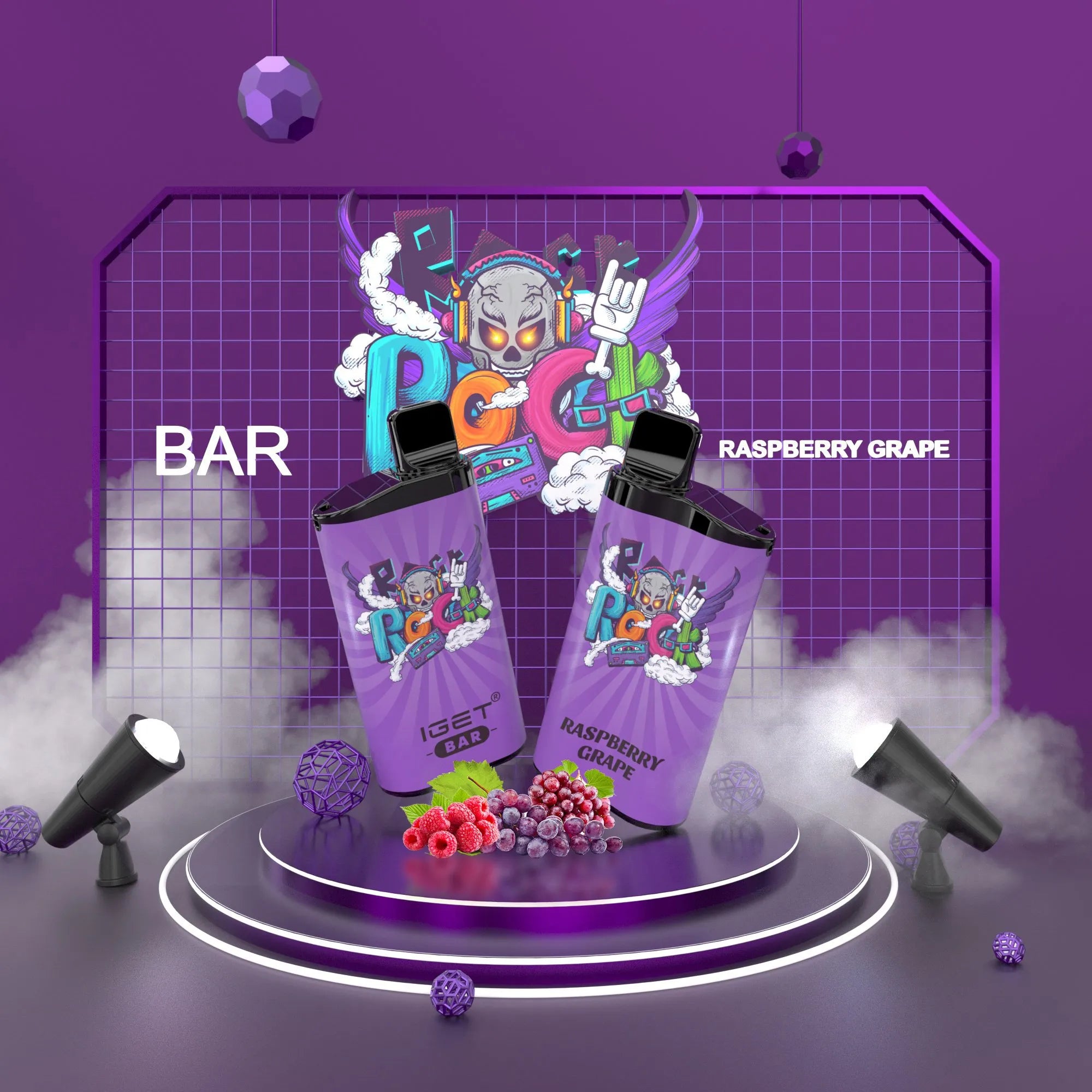 IGET BAR 3500 RASPBERRY GRAPE – FRUITYFRESHNERS